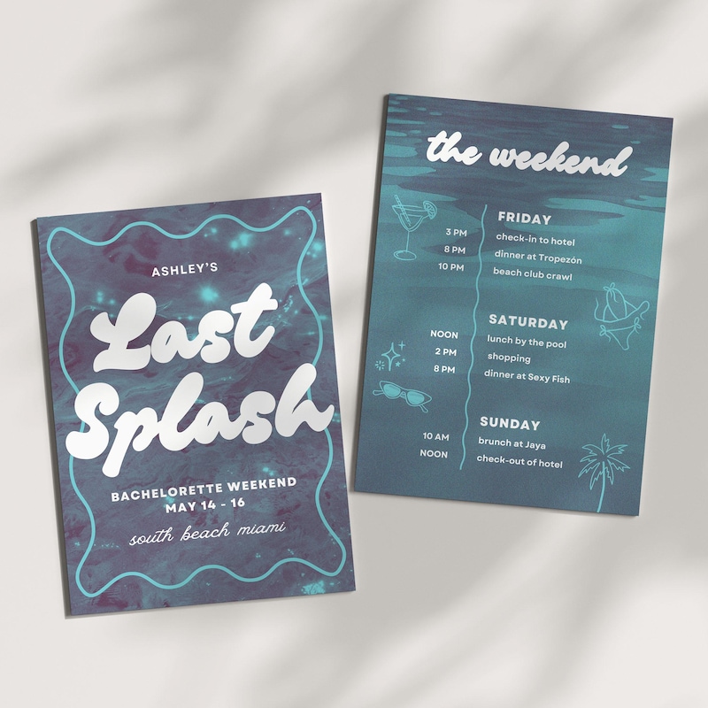 Last Splash Bachelorette - Etsy