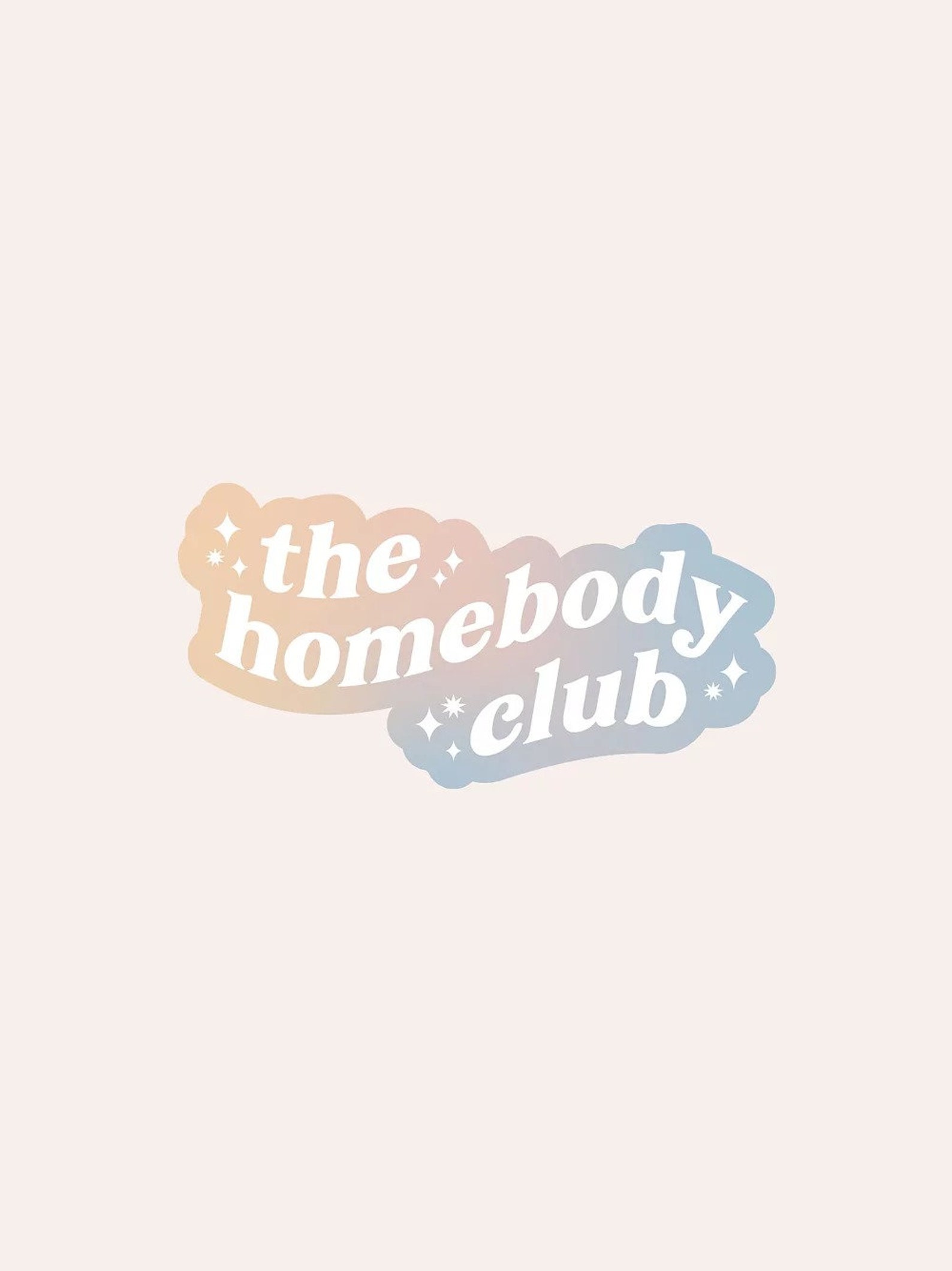 The Homebody Club Sticker | Waterproof Sticker | Die-cut Stickers ...