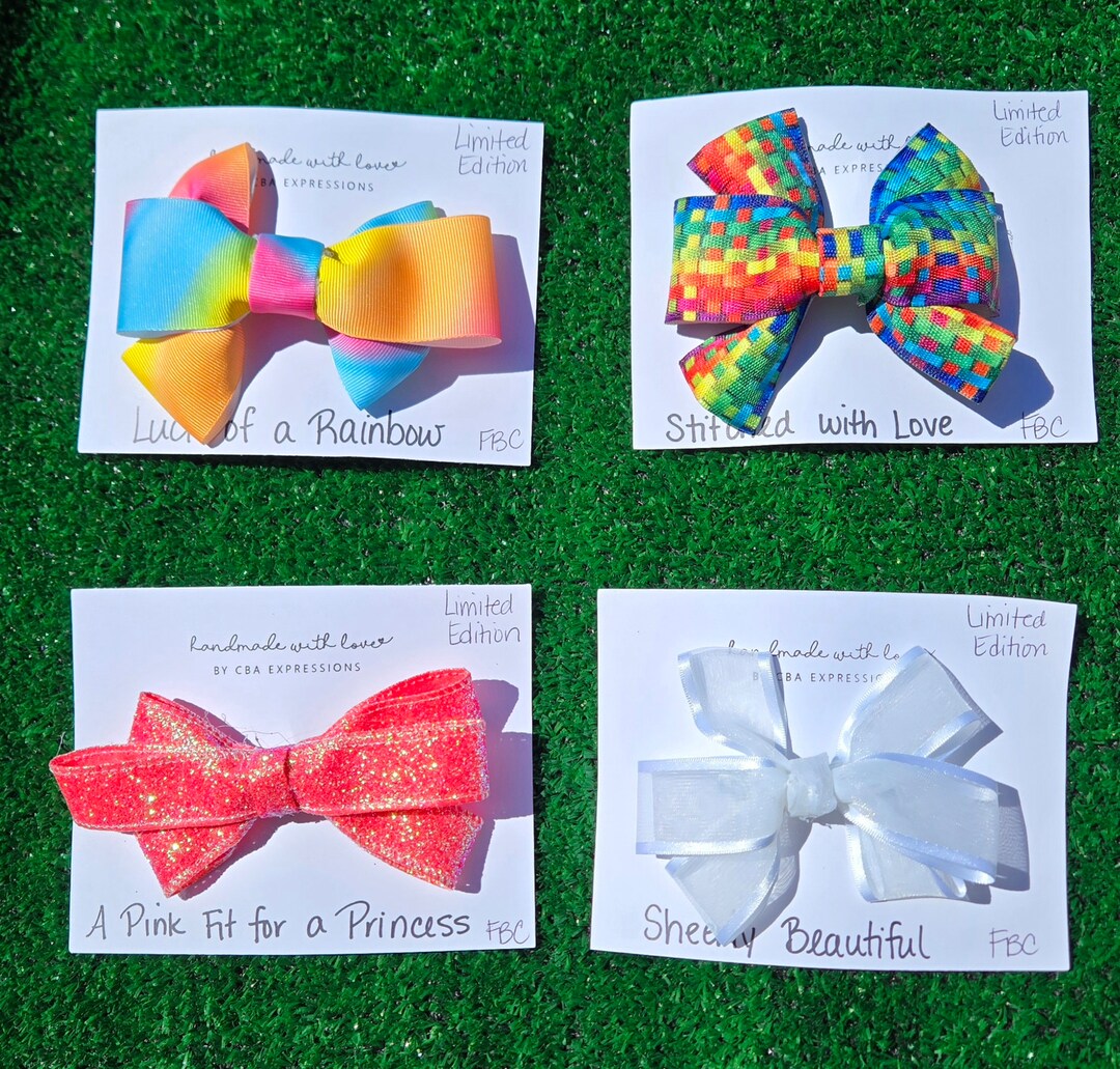 Bowtiful Bows With French Barrette Clips - Etsy