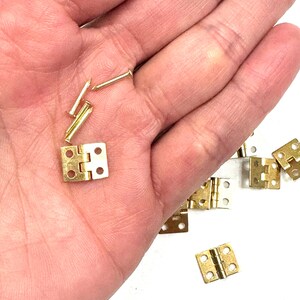 Miniature Metal Hinge, Dollhouse, Miniature Fittings for Dollhouse ...