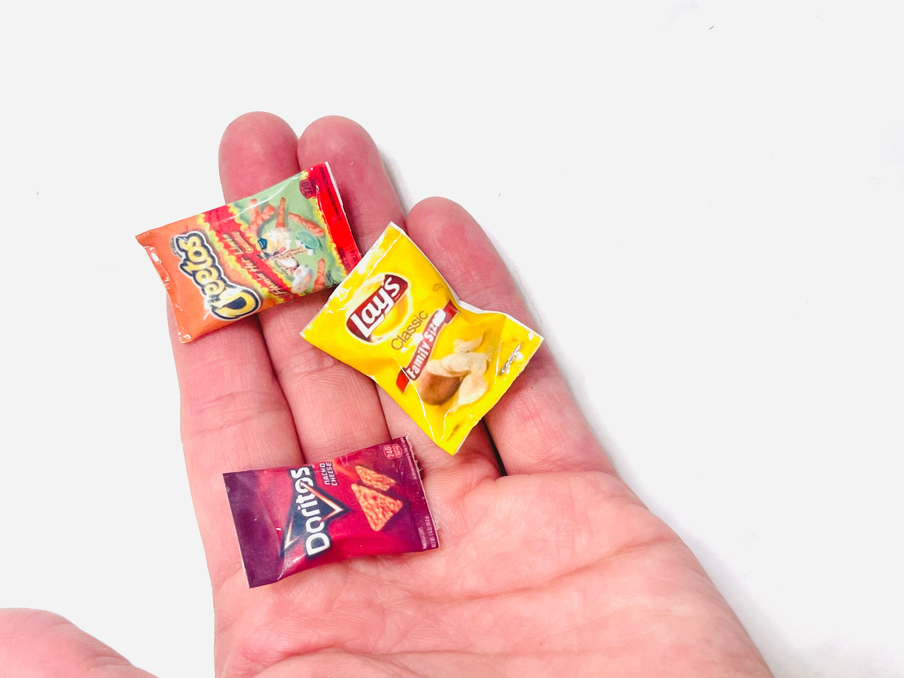 Miniature Chip Bags , Dollhouse Snack Pieces, Miniature Chips Bag - Etsy