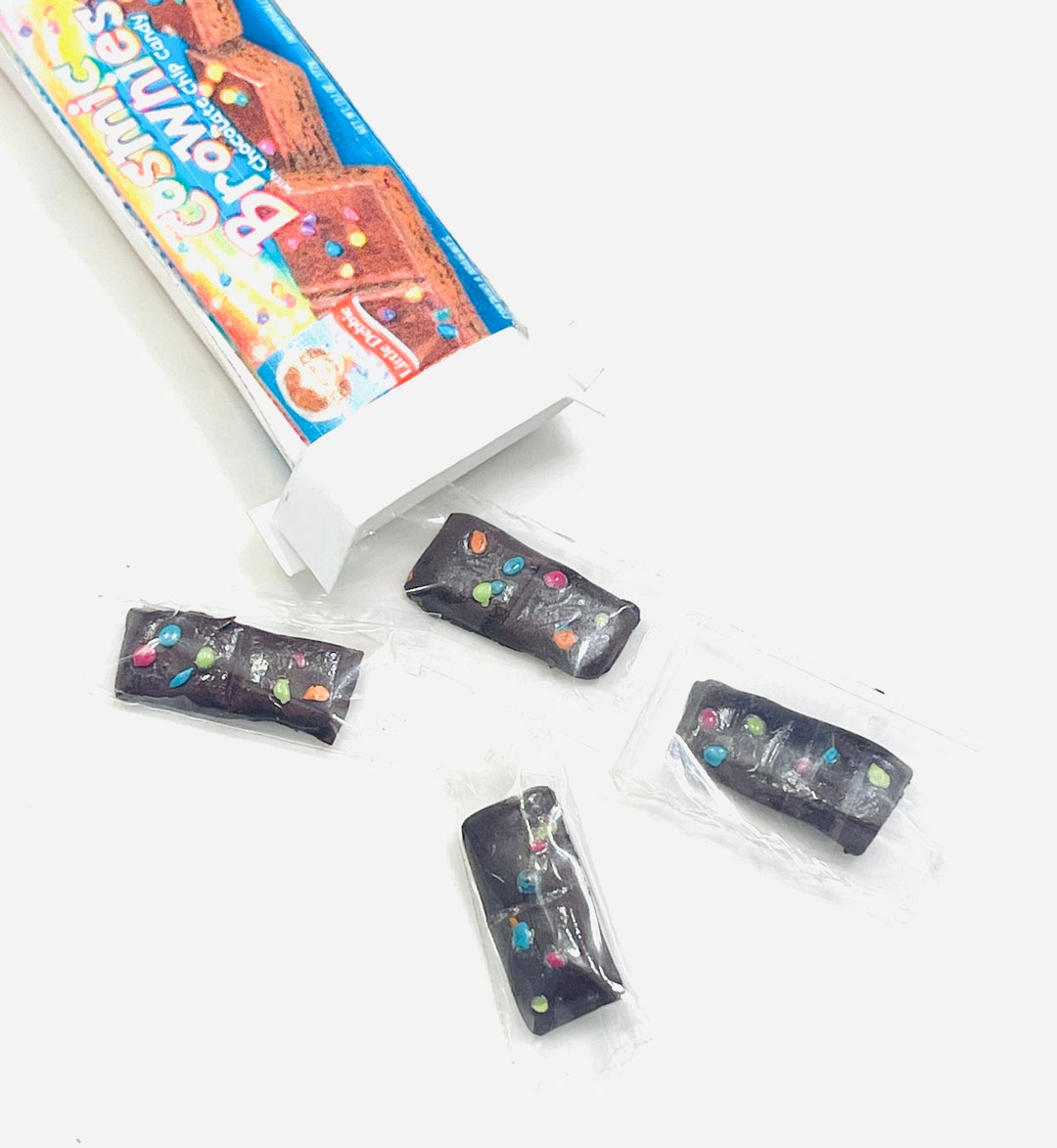 Miniature Chocolate Cake Snack , Miniature Snacks Pack, Dollhouse ...