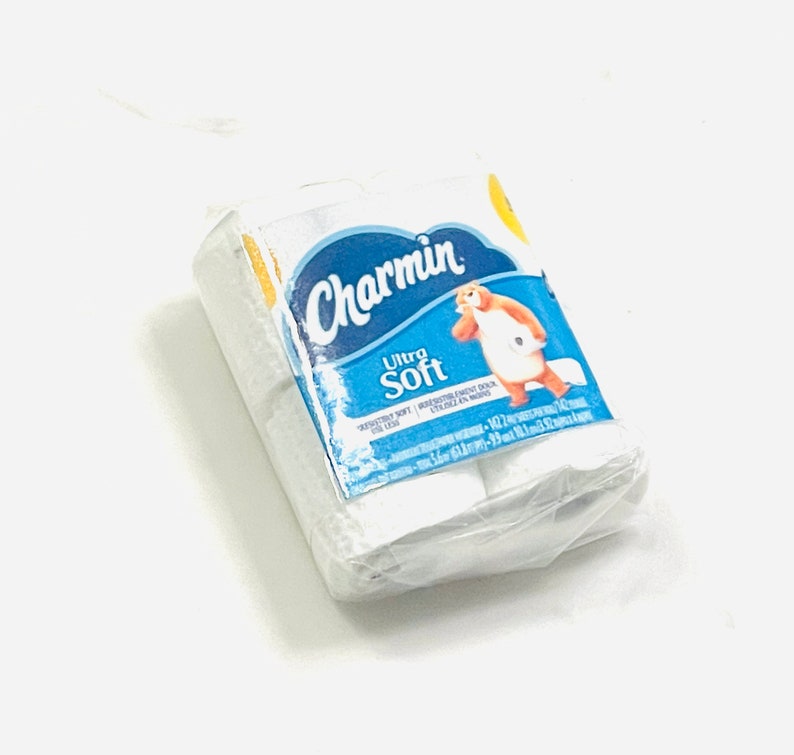 Miniature Toilet Paper Pack, Toilet Paper Dollhouse, Small Toilet Paper ...