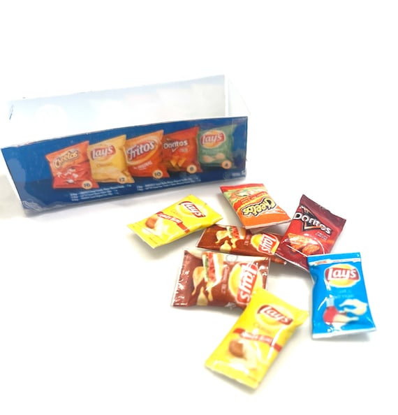 Miniature Variety Mix of Chips Box Chips Snack for Dollhouse - Etsy