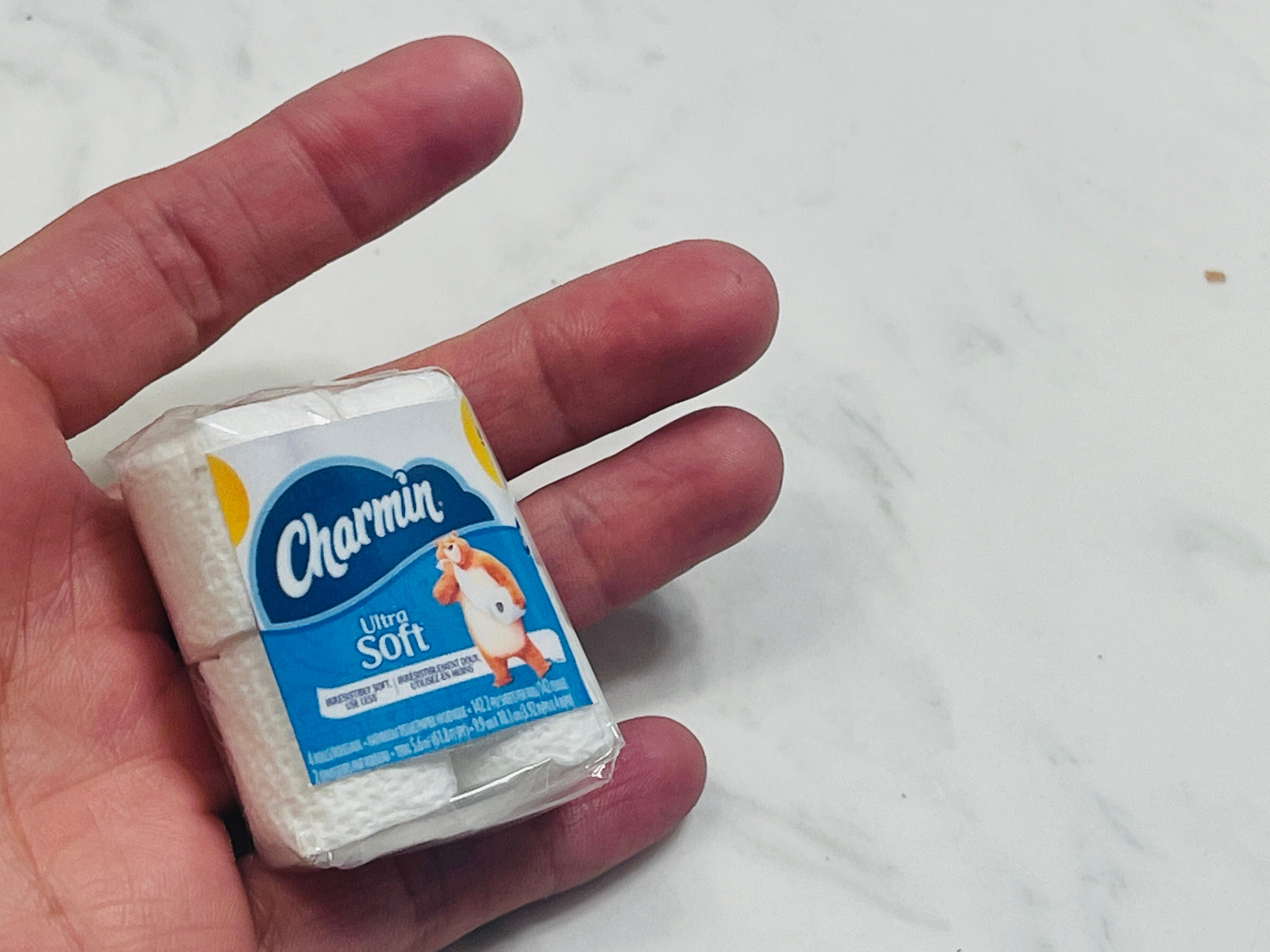 Miniature Toilet Paper Pack, Toilet Paper Dollhouse, Small Toilet Paper ...