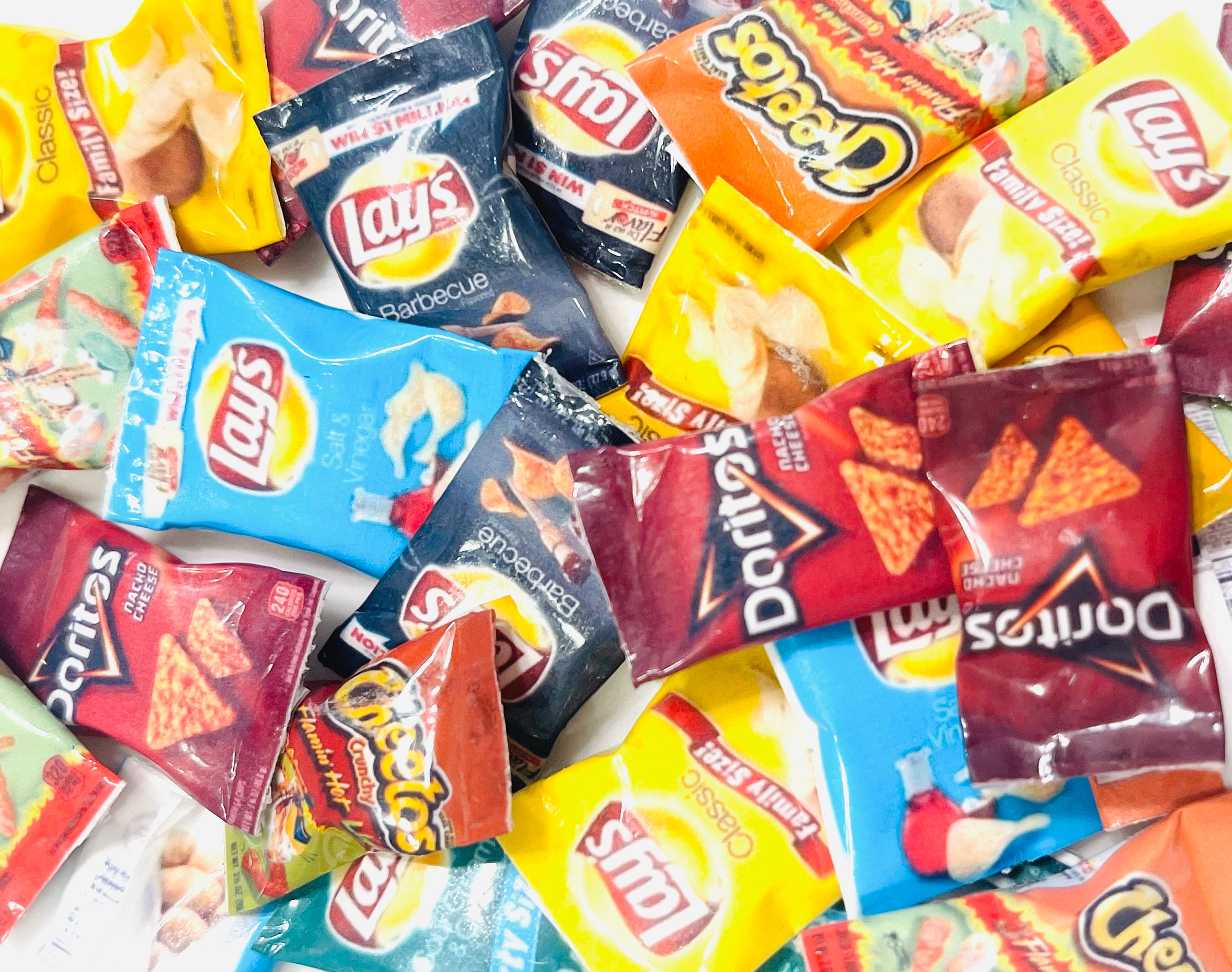 Miniature Chip Bags , Dollhouse Snack Pieces, Miniature Chips Bag - Etsy