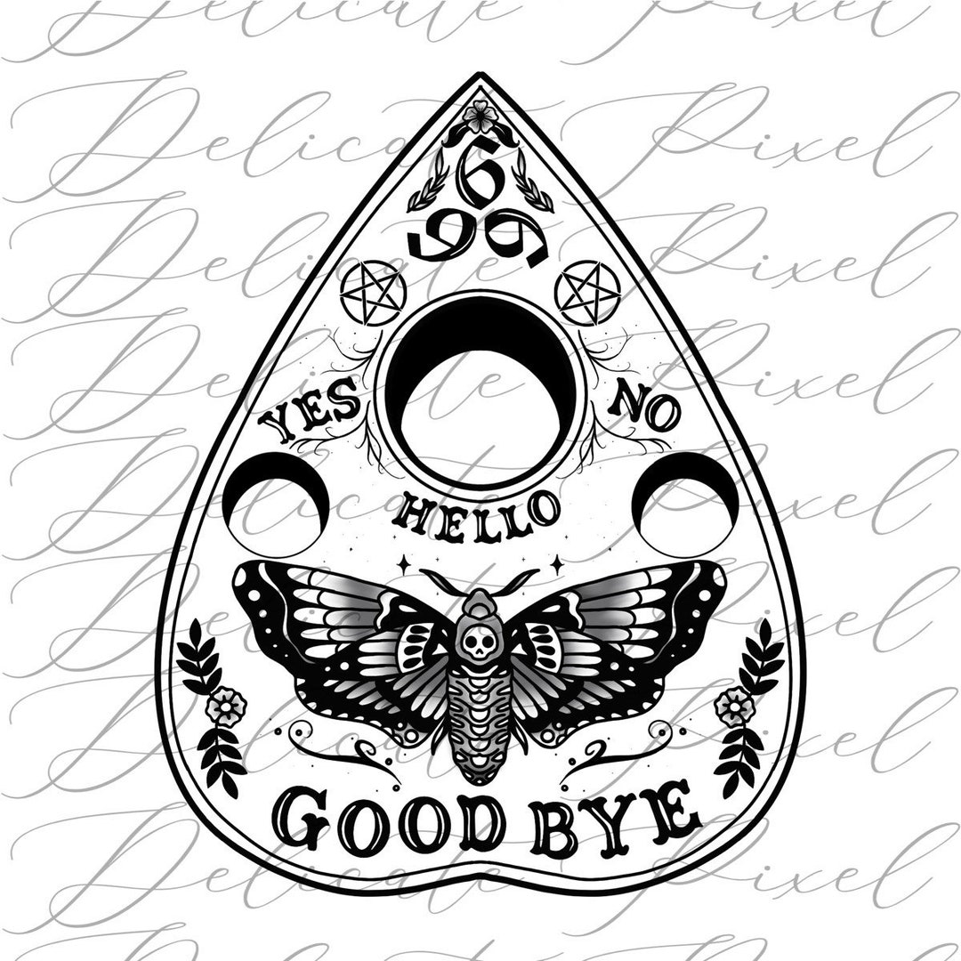 Ouija Board Planchette Tattoo Ticket/tattoo Pass - Etsy