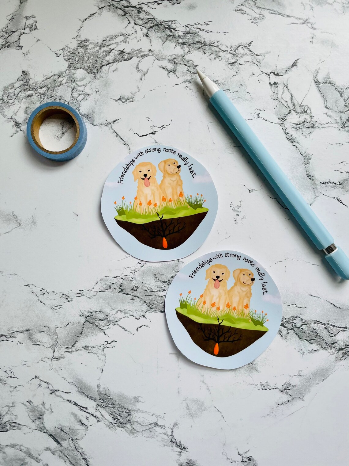 Friendship Reminder With Dogs Vinyl Sticker | Etsy