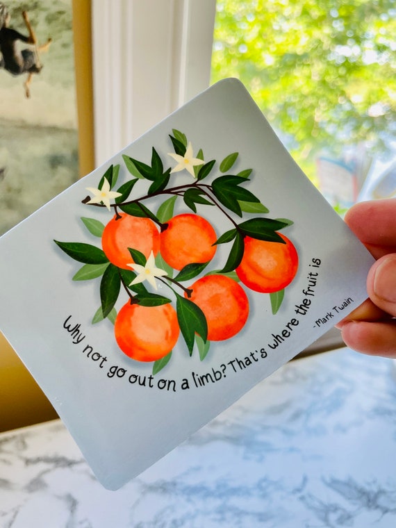 Vinyl Sticker Inspiring Quote Orange Sticker - Etsy