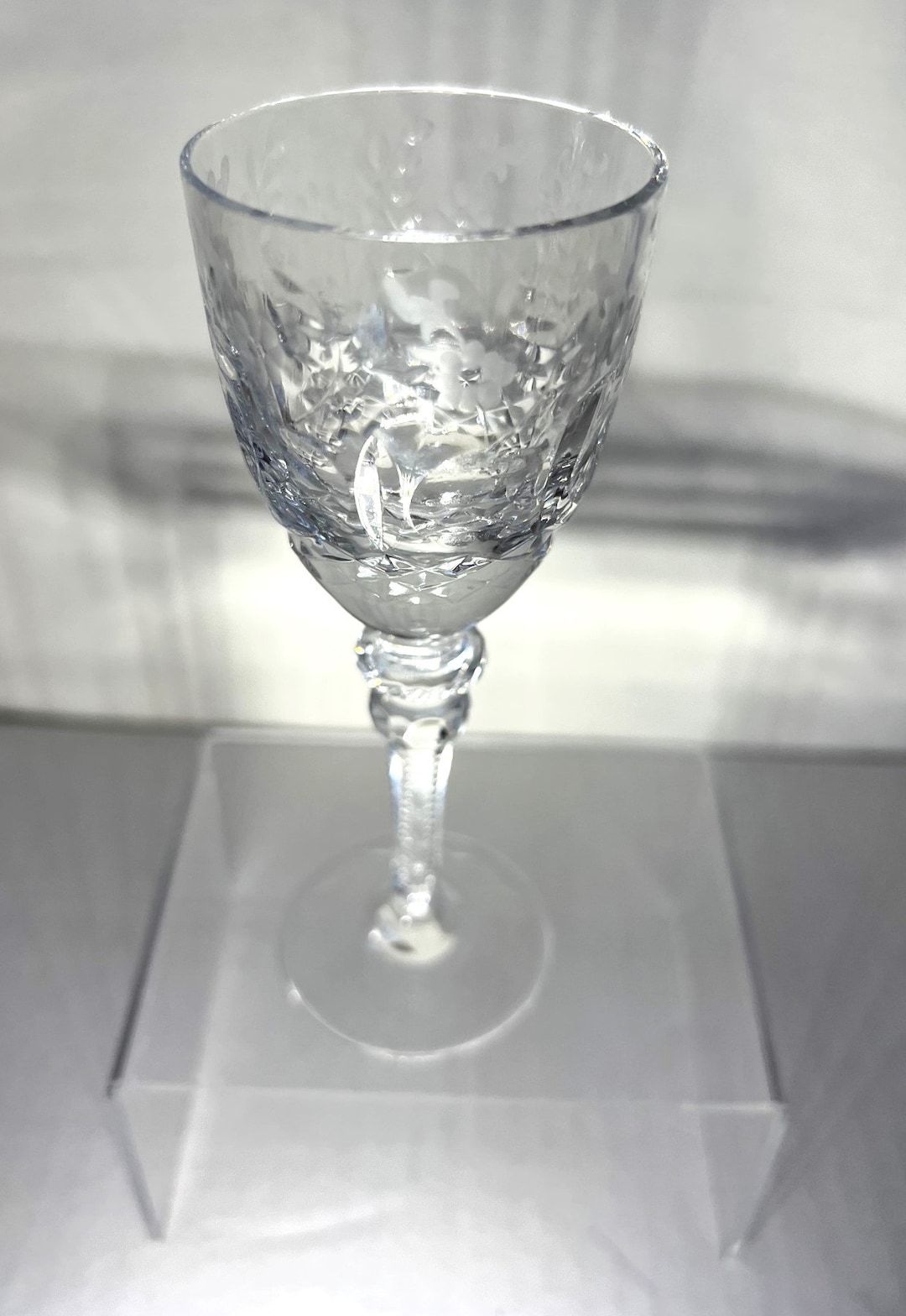 Rogaska Gallia Cordial Glass - Clear Cut Crystal 5" Tall Perfect ...
