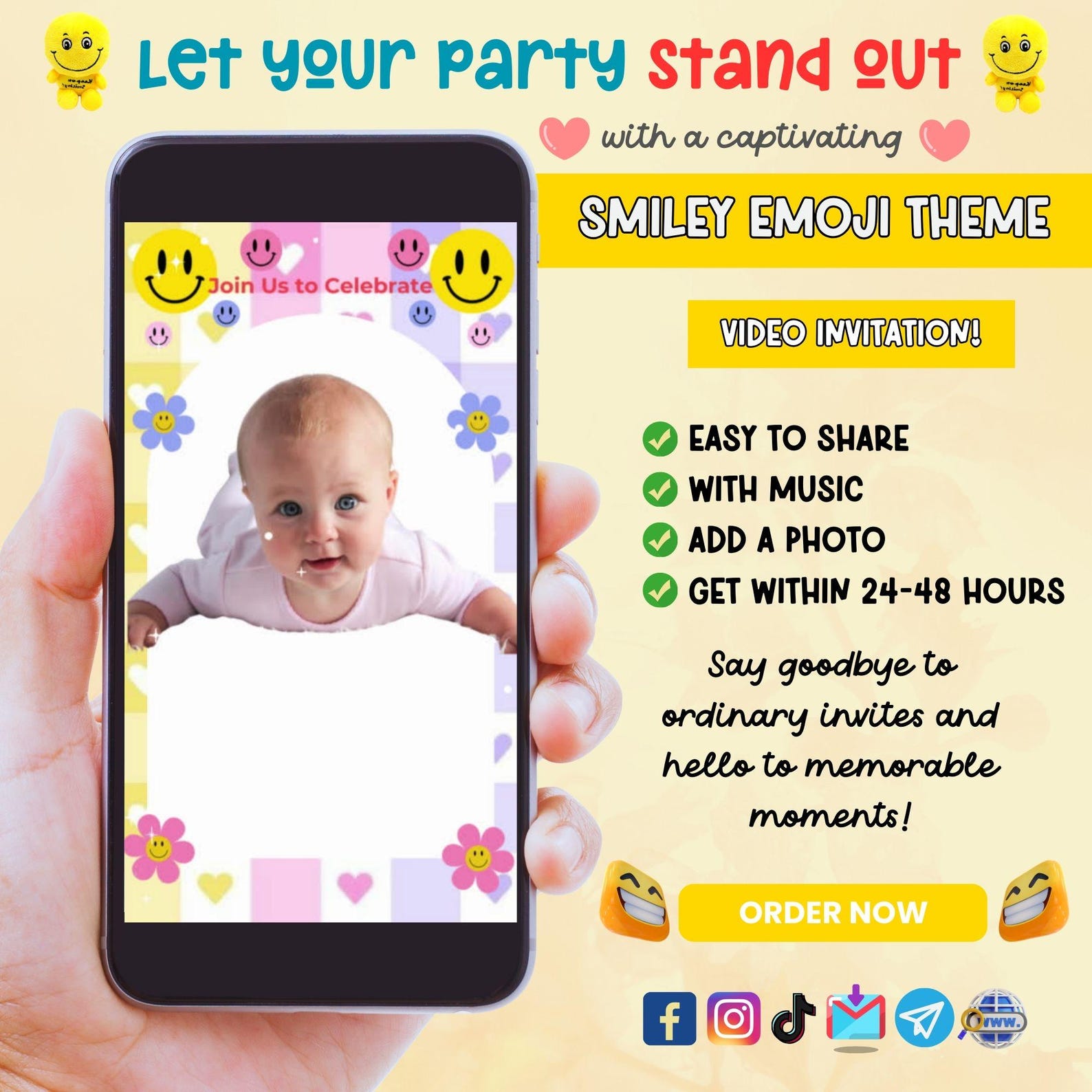 Smiley Emoji Party Theme | Emoticons Theme | Happy Emoji | Emojis Theme ...