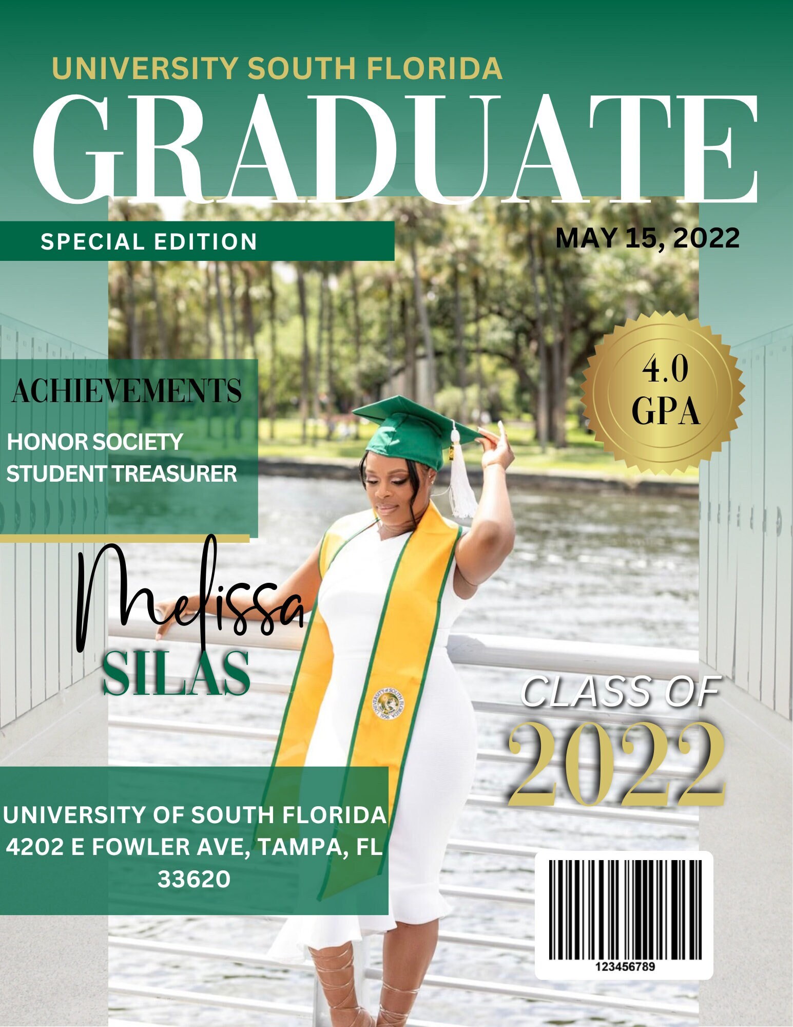 Editable Canva Graduation Invitation Template, Magazine Inspired ...