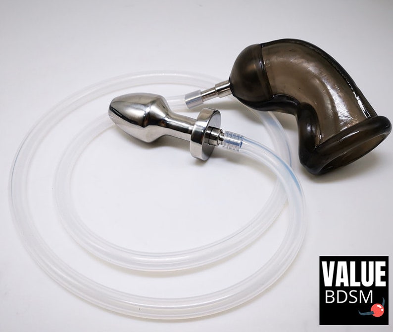 Bdsm Male Pee To Butt Plug Watersports System Etsy