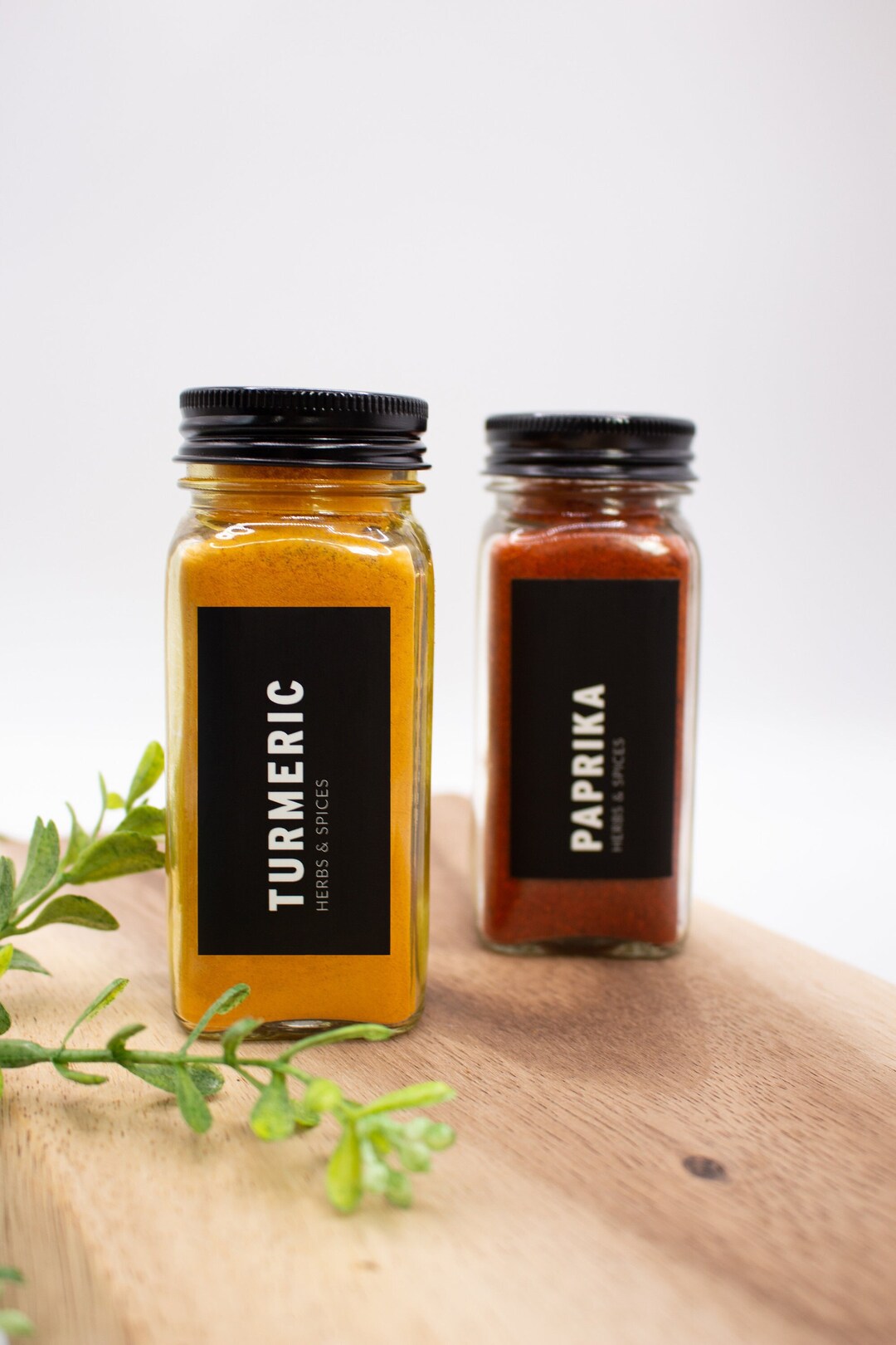 Modern Spice Labels, Modern Farmhouse, Pantry Organization, Spice Jar ...