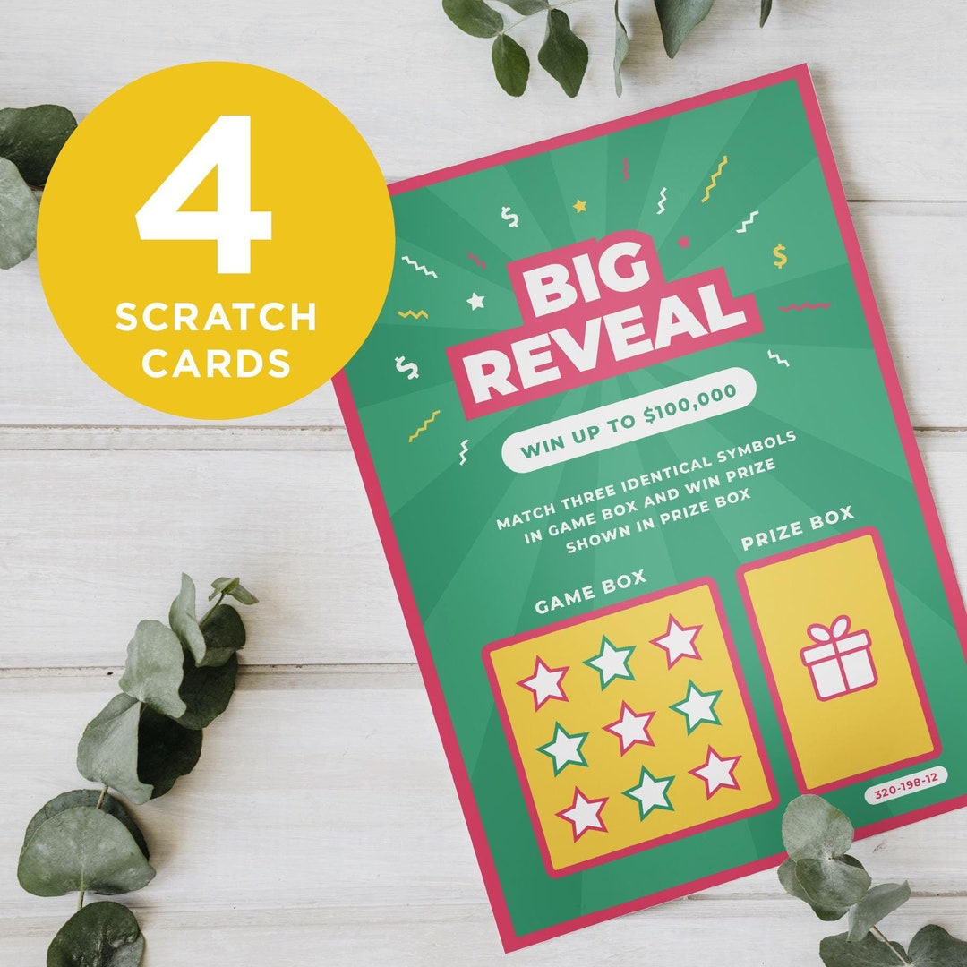 Original Pregnancy Announcement Scratch-off Card | Scratch-off Ticket ...