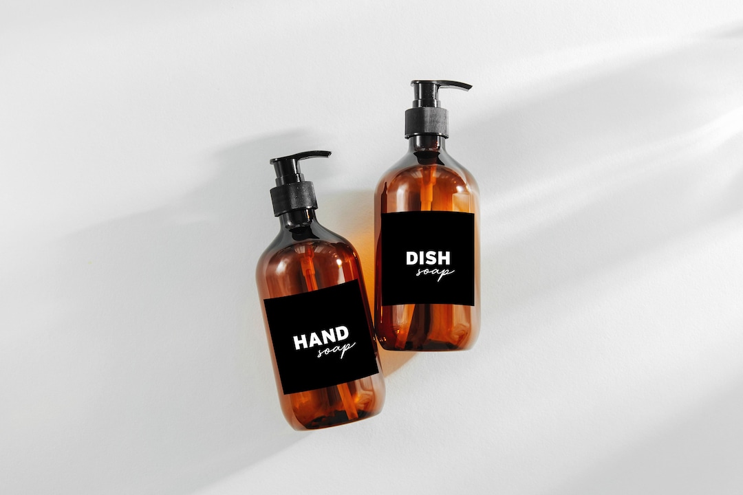 Hand Soap Label, Dish Soap Label, Body Wash Label Minimalist Label ...