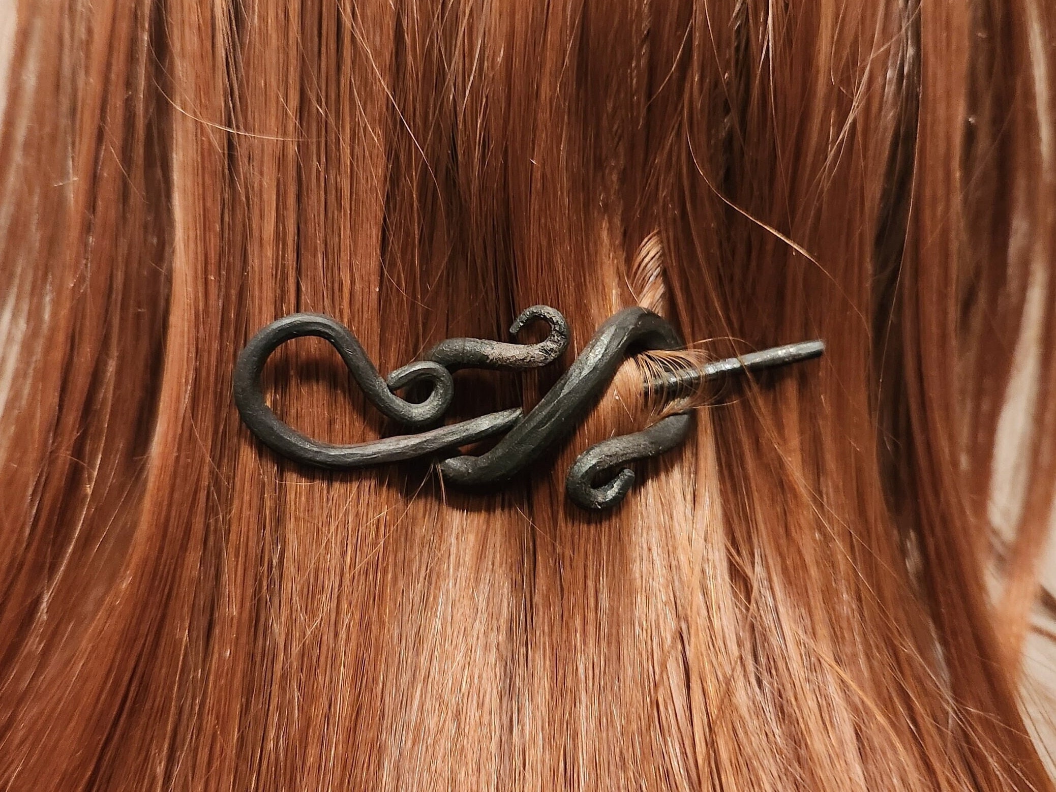 Hand Forged Hair-pin - Etsy