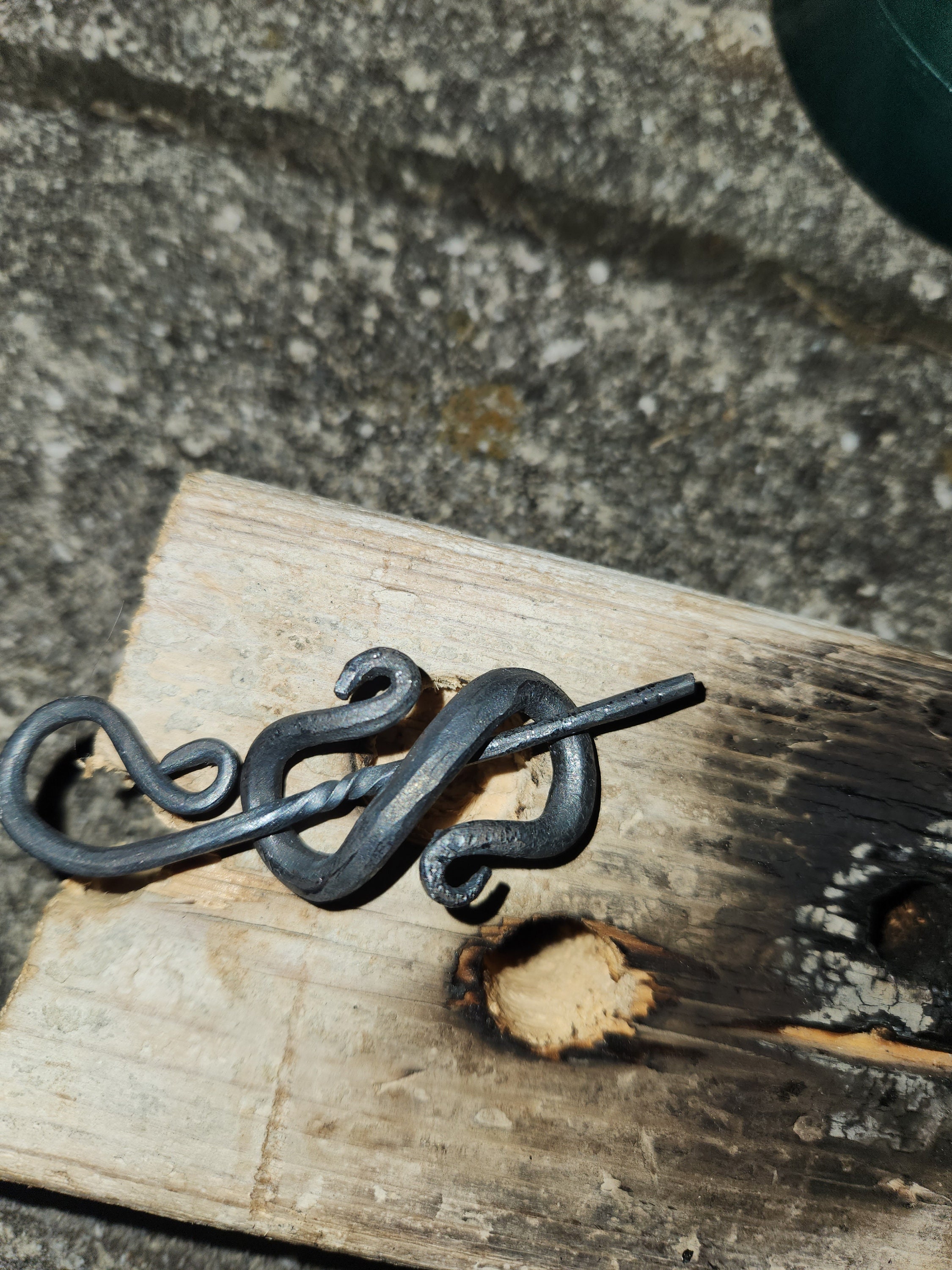 Hand Forged Hair-pin - Etsy
