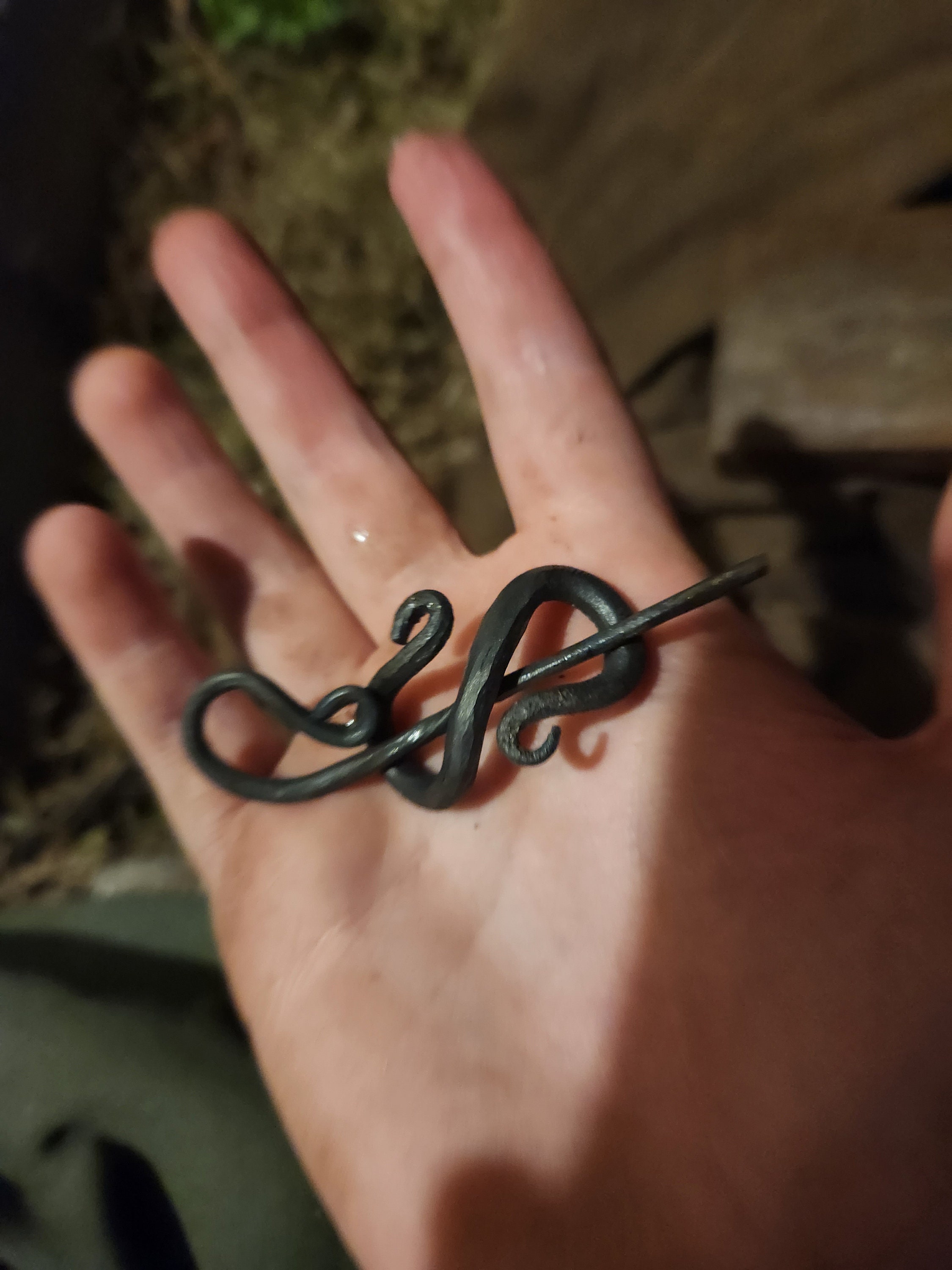Hand Forged Hair-pin - Etsy
