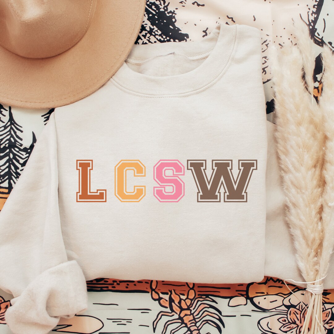LCSW Crewneck, Social Worker Gift, Therapy Sweater - Etsy
