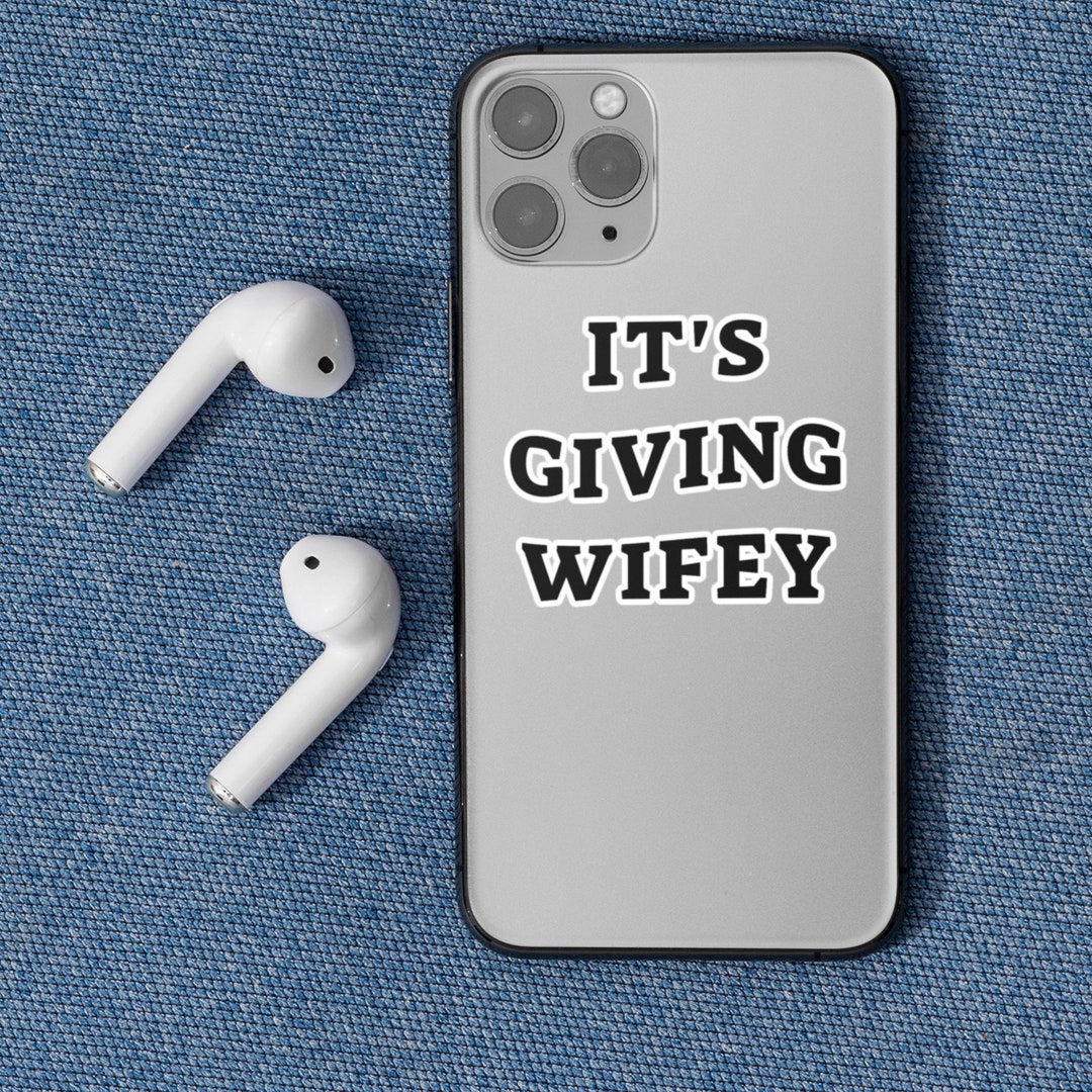 It's Giving Wifey Vinyl Sticker Bride Sticker Wife Sticker Wedding ...