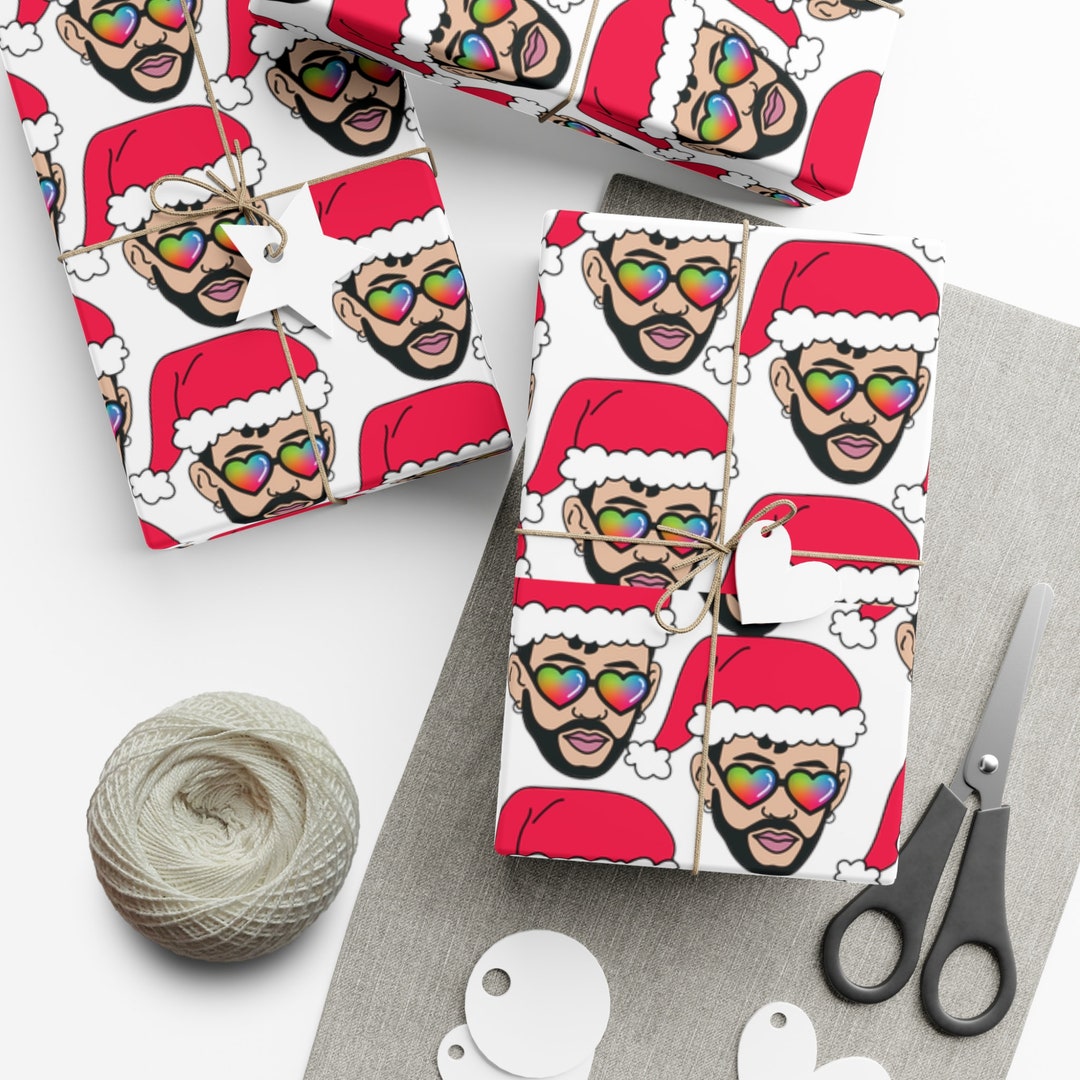 Bad Bunny Wrapping Paper Bad Bunny Christmas Gift Wrap Xmas - Etsy