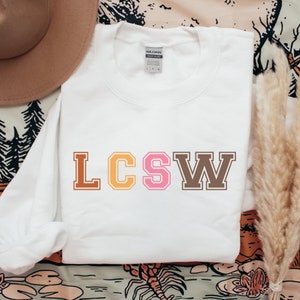 LCSW Heavy Blend Crewneck,social Worker Crewneck Gift,social Worker ...