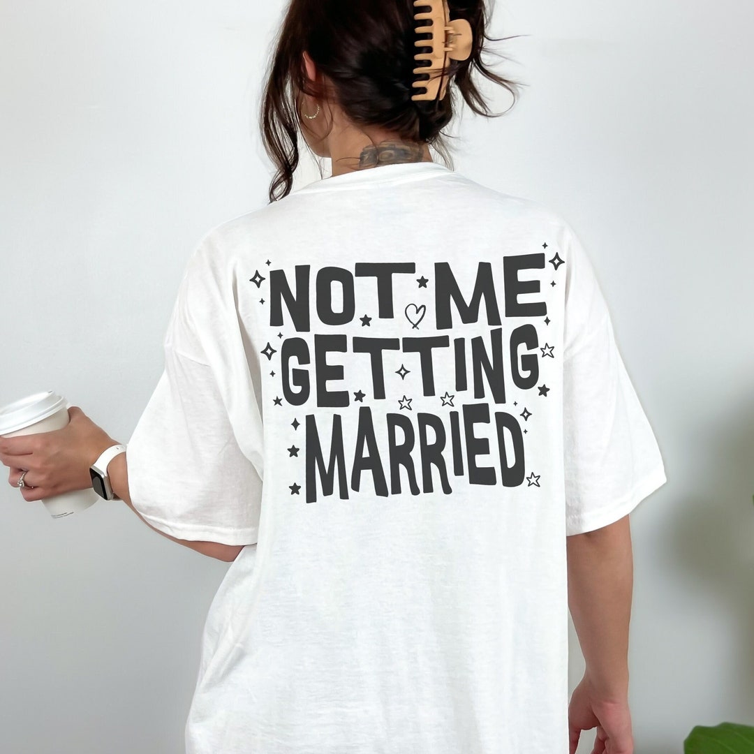 Retro Bride Shirt Funny Bride Shirt Words on Back Oversized Shirt Not ...