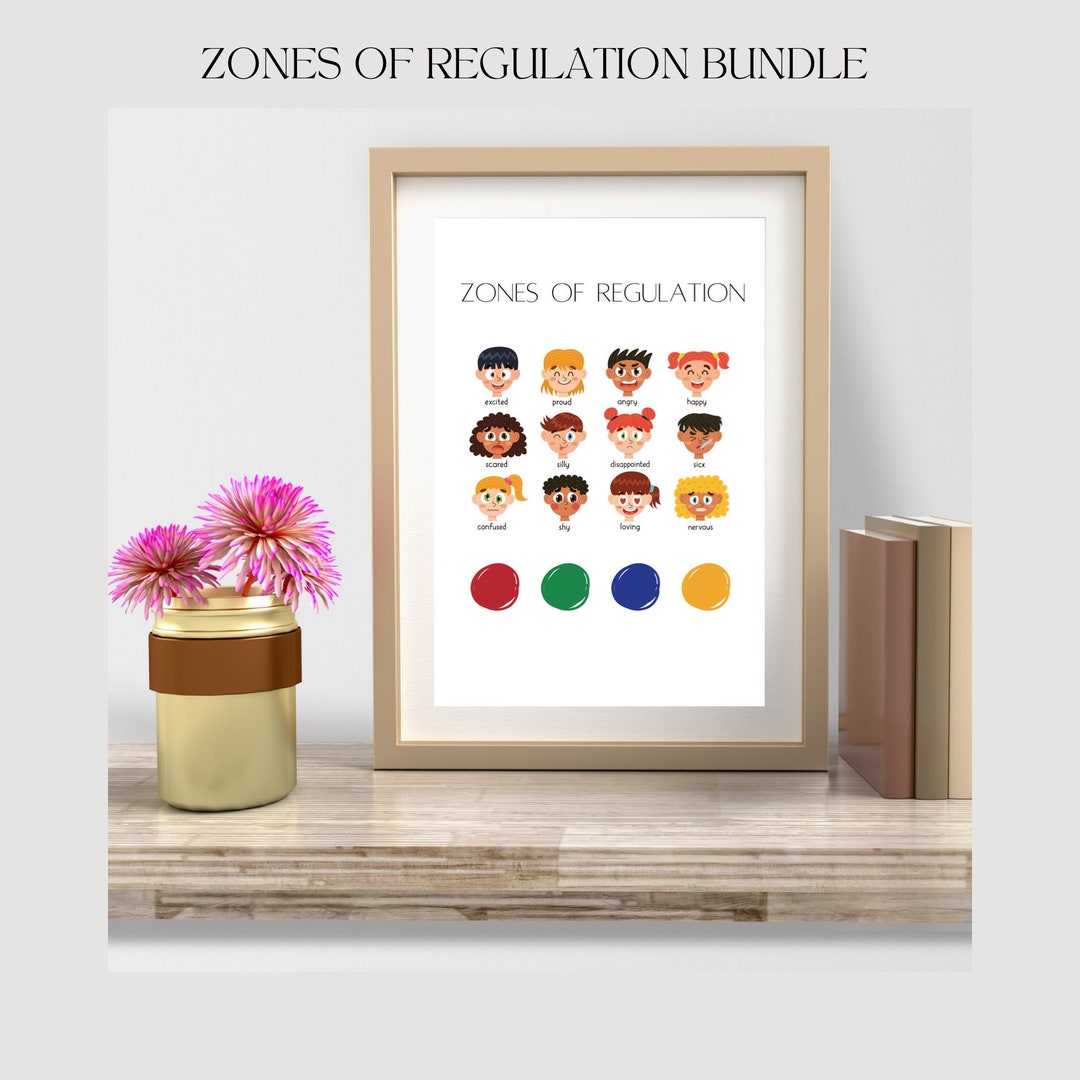BUNDLE: Zones of Regulation Office Decor | School Mental Health ...