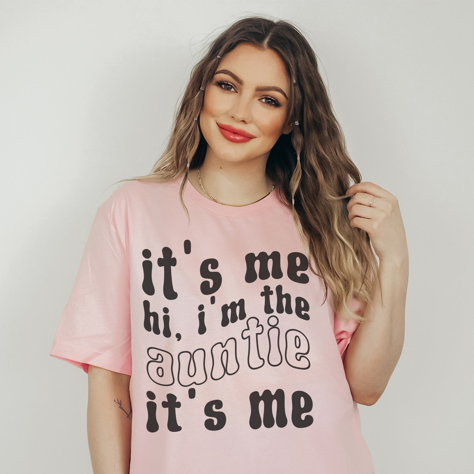 It's Me, Hi, I'm the Auntie Shirt, Funny Auntie Gift - Etsy