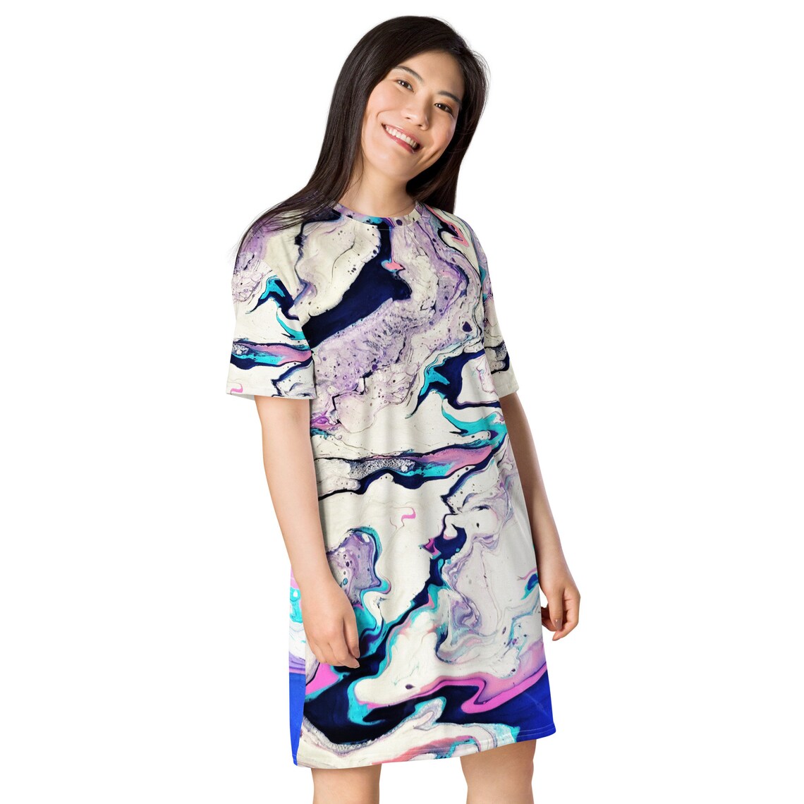 Mrose Art Original Abstract Art Inspired T-shirt Dress - Etsy