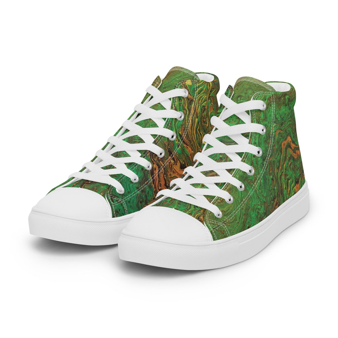 Mrose Art Original Abstract Art Inspired Women’s High Top Canvas Shoes ...