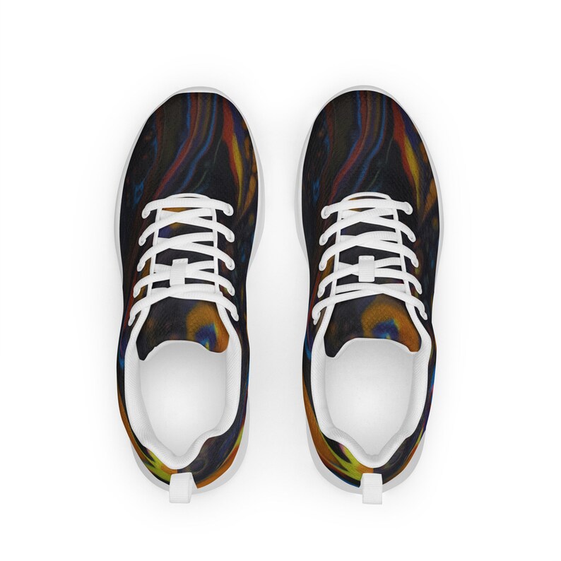 Mrose Art Original Abstract Art Inspired Men’s Athletic Shoes - Etsy