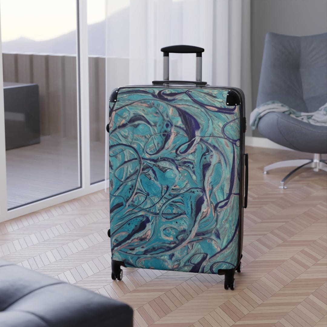 Mrose Art Original Art Inspired Suitcase, Travel Luggage, Mrose Art ...