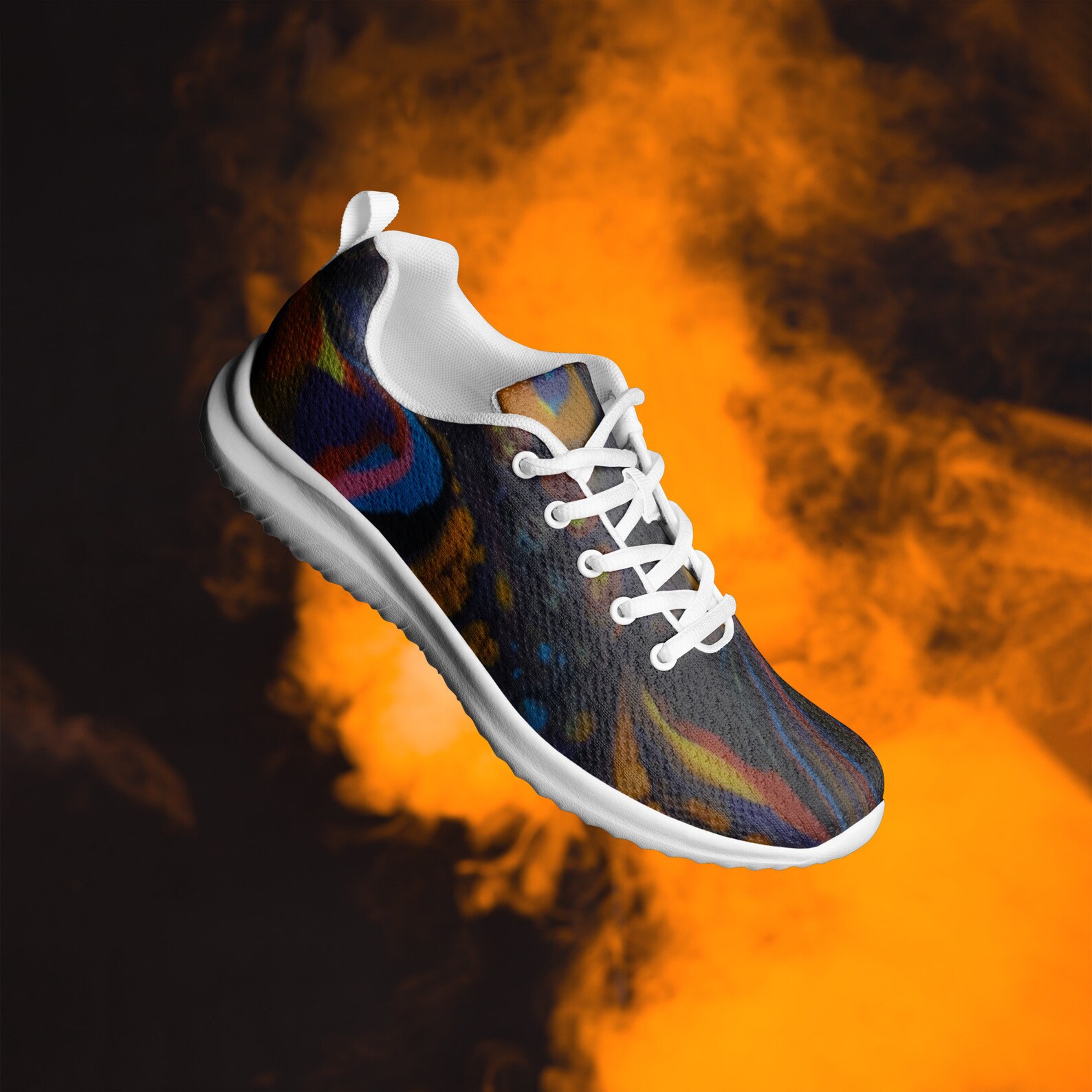 Mrose Art Original Abstract Art Inspired Men’s Athletic Shoes - Etsy