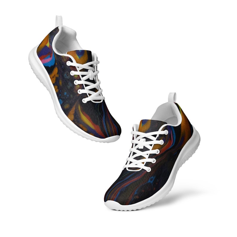 Mrose Art Original Abstract Art Inspired Men’s Athletic Shoes - Etsy