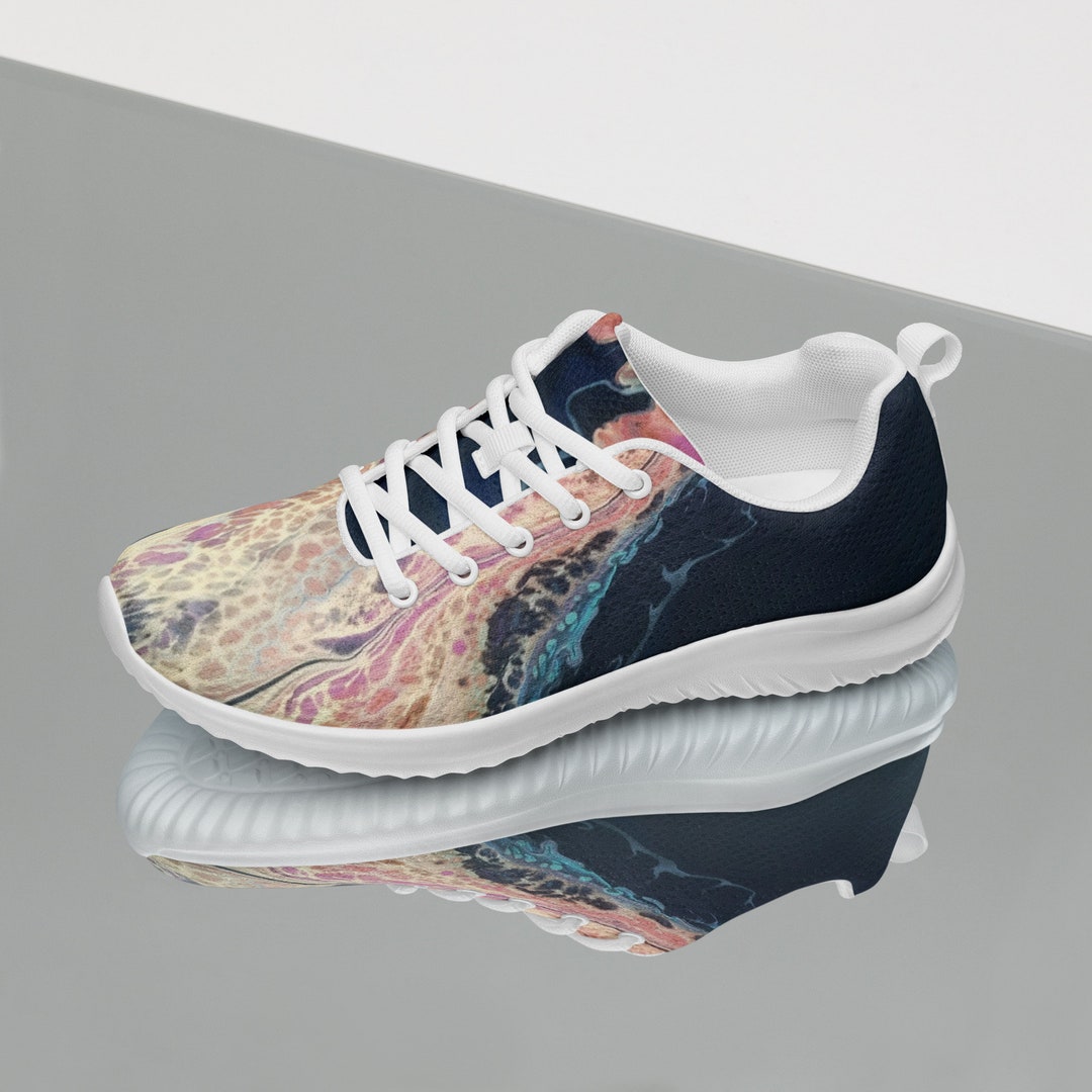Mrose Art Original Abstract Art Inspired Women’s Athletic Shoes - Etsy