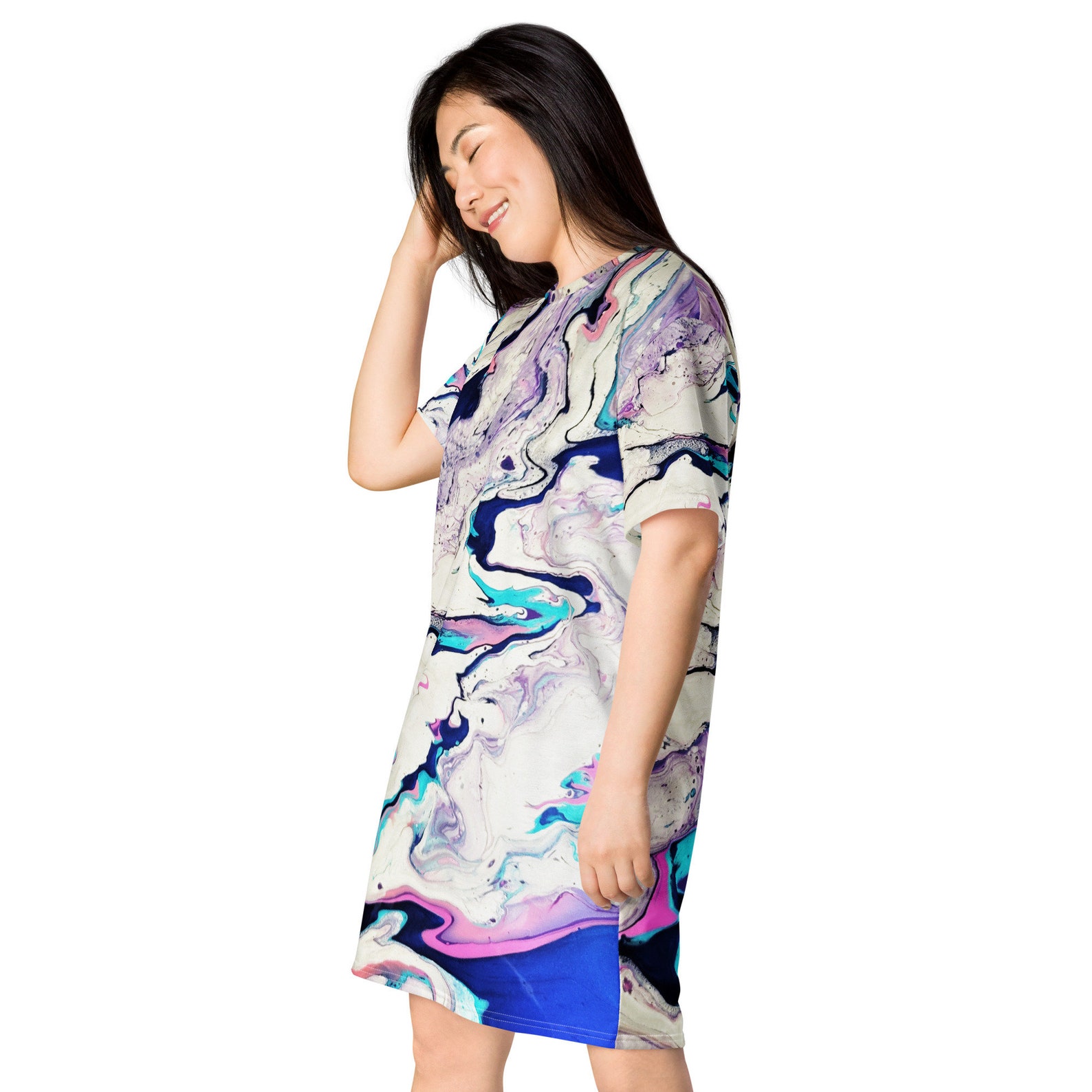 Mrose Art Original Abstract Art Inspired T-shirt Dress - Etsy