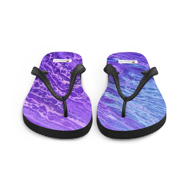 Mrose Art Original Abstract Art Inspired Flip-flops - Etsy
