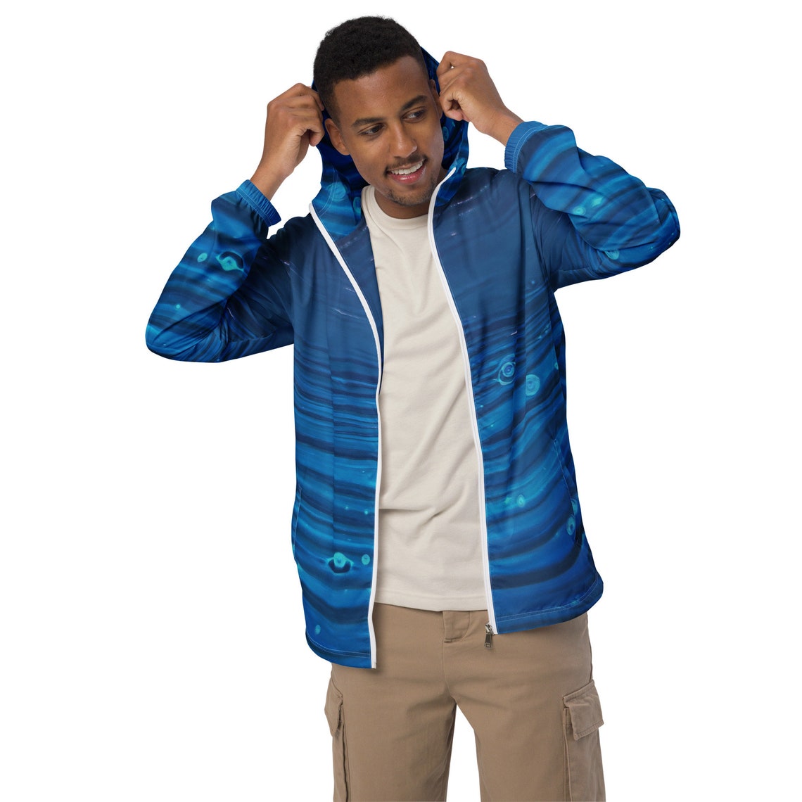 Mrose Art Original Abstract Art Inspired Mens Windbreaker - Etsy