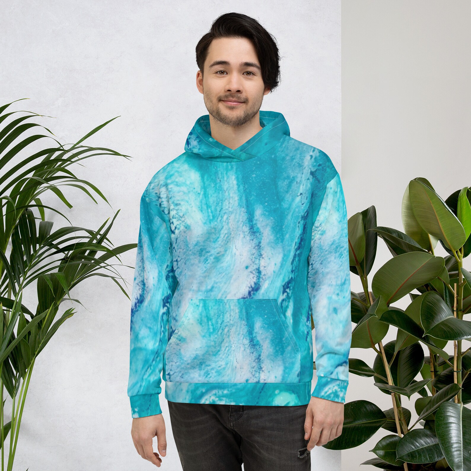 Mrose Art Teal We Meet Again Original Abstract Art Inspired Unisex ...
