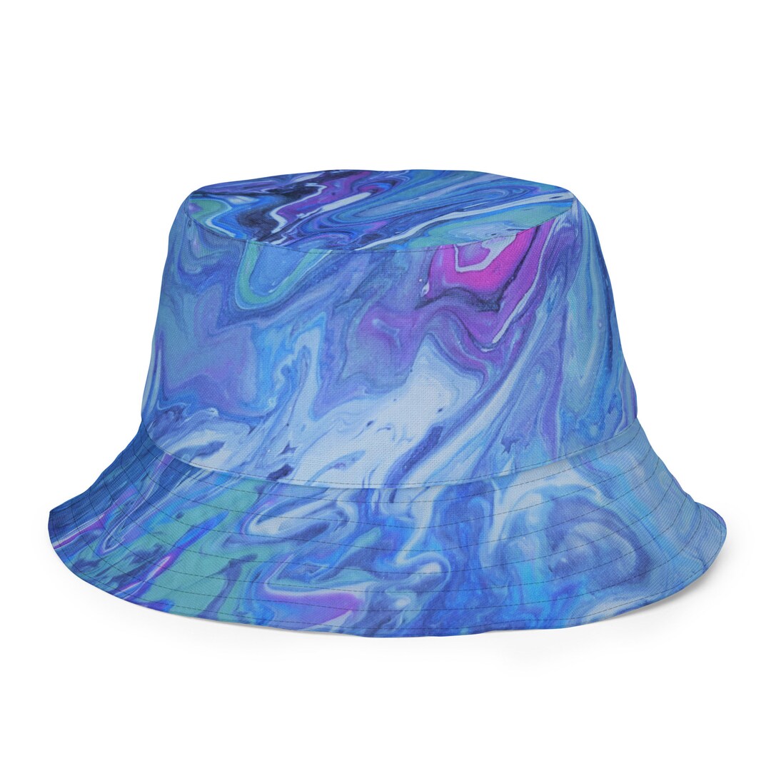 Mrose Art Original Abstract Art Inspired Reversible Bucket Hat - Etsy