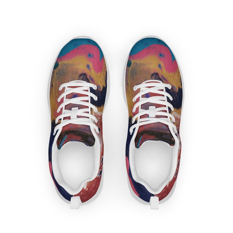 Mrose Art Original Abstract Art Inspired Men’s Athletic Shoes - Etsy