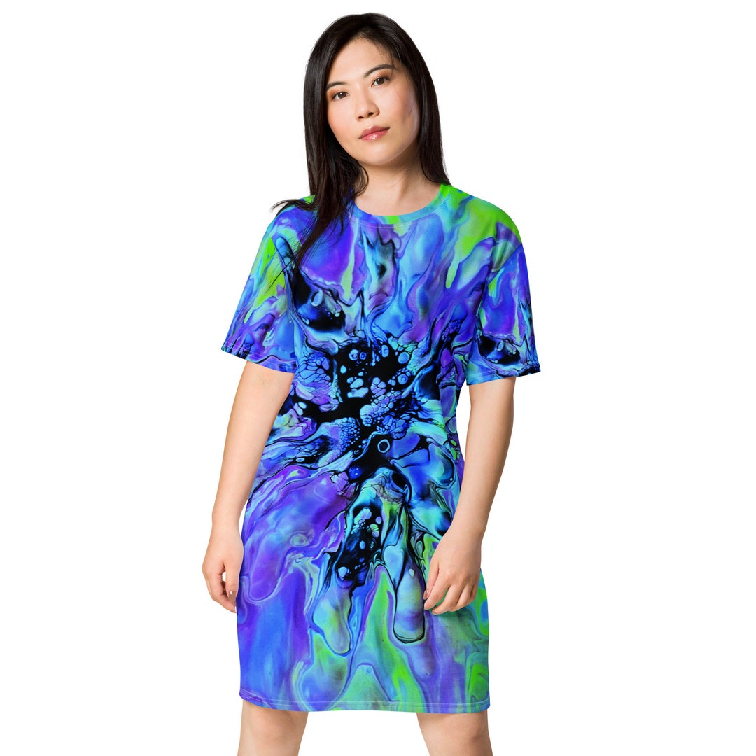 Mrose Art Original Abstract Art Inspired T-shirt Dress - Etsy