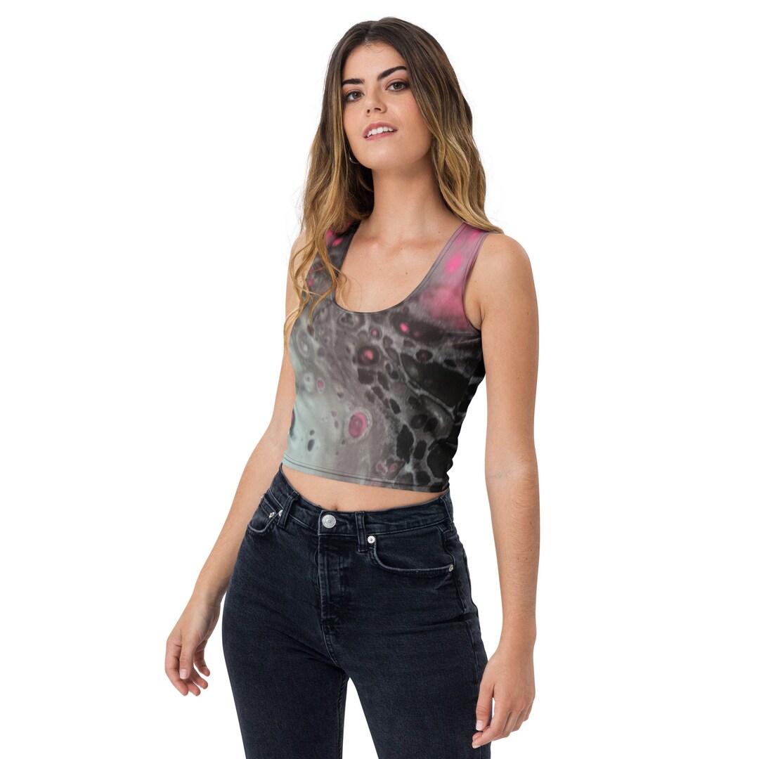 Mrose Art Original Abstract Art Inspired Crop Top - Etsy