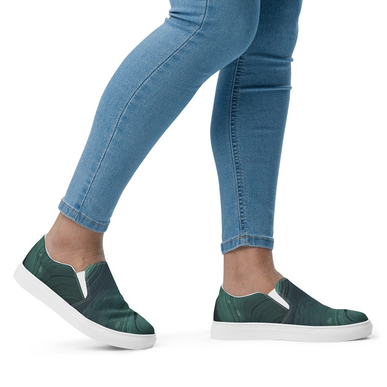 Mrose Art Deep Forest Original Abstract Art Inspired Women’s Slip-on ...