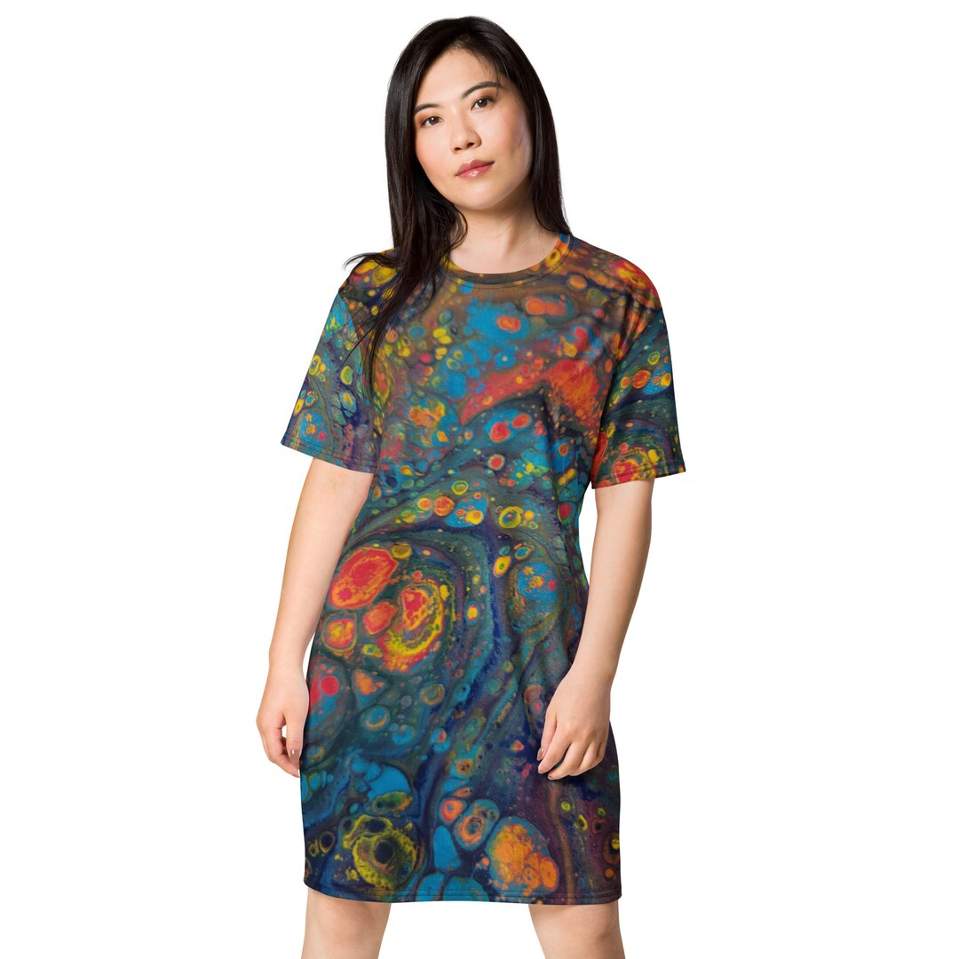 Mrose Art Original Abstract Art Inspired T-shirt Dress - Etsy