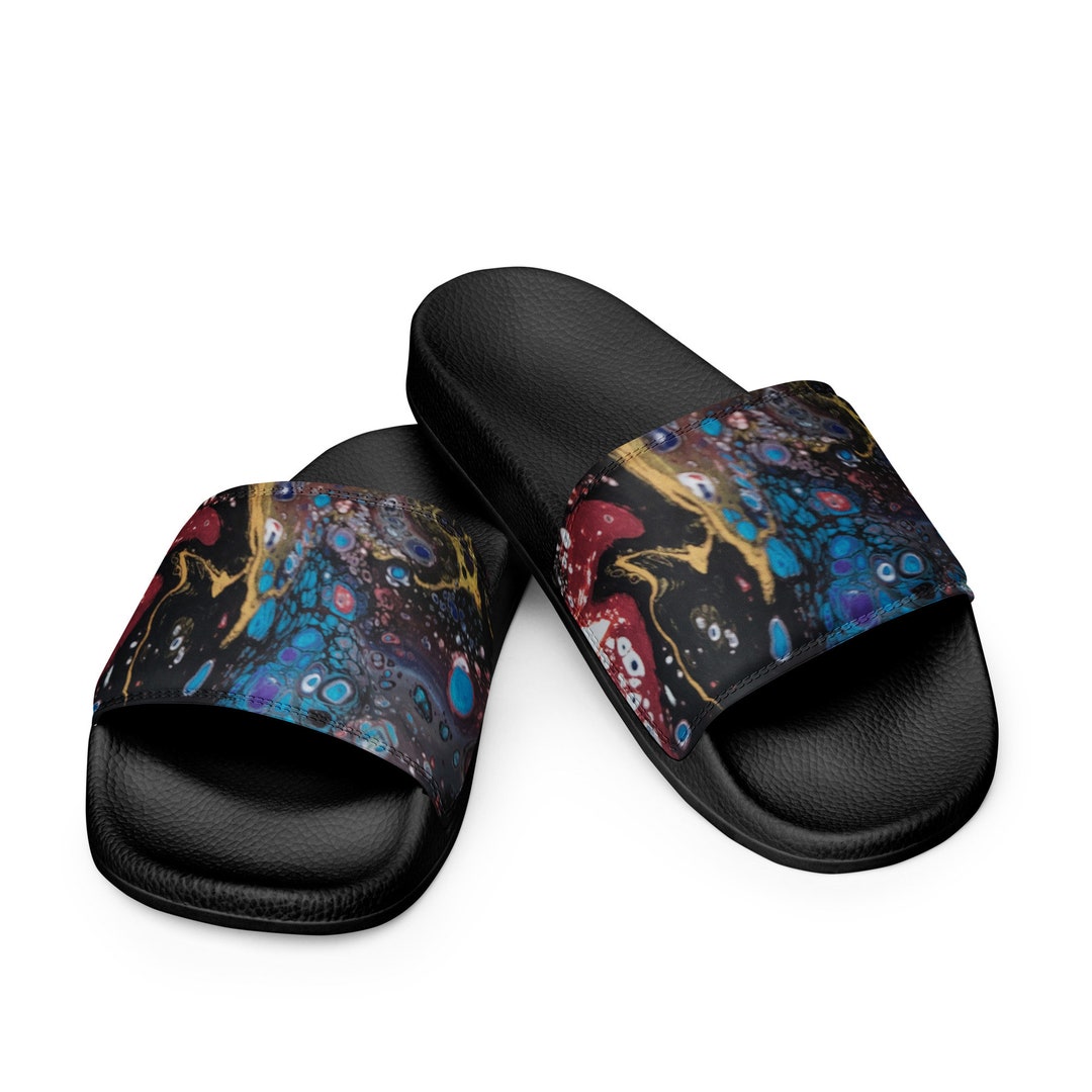 Mrose Art Original Abstract Art Inspired Women's Slides - Etsy