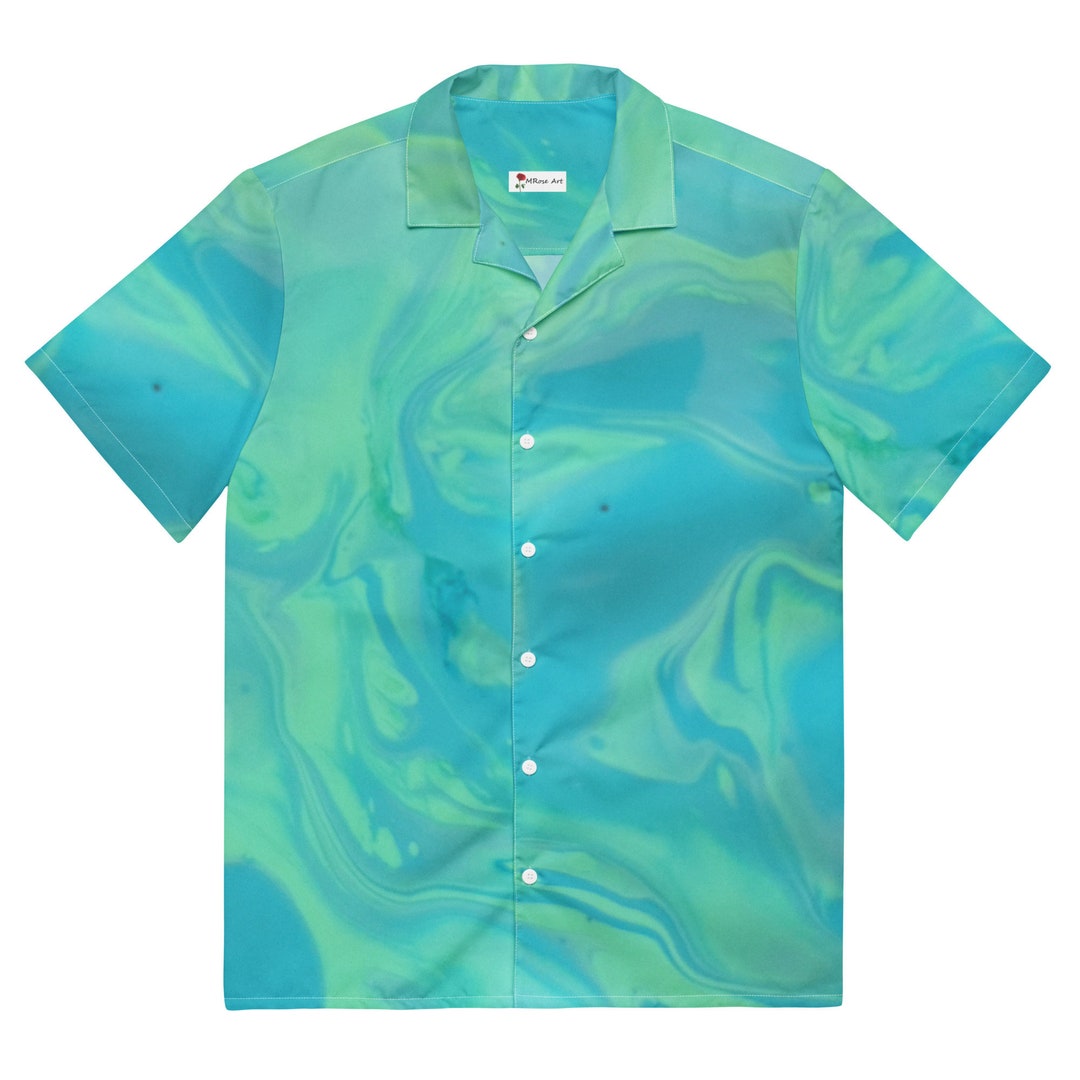 Mrose Art Original Abstract Art Inspired Unisex Button Shirt - Etsy ...