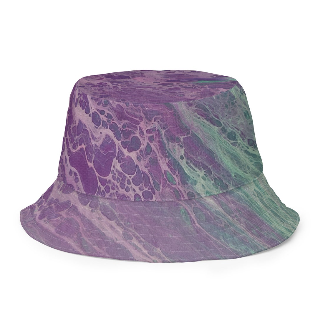 Mrose Art Original Abstract Art Inspired Reversible Bucket Hat - Etsy